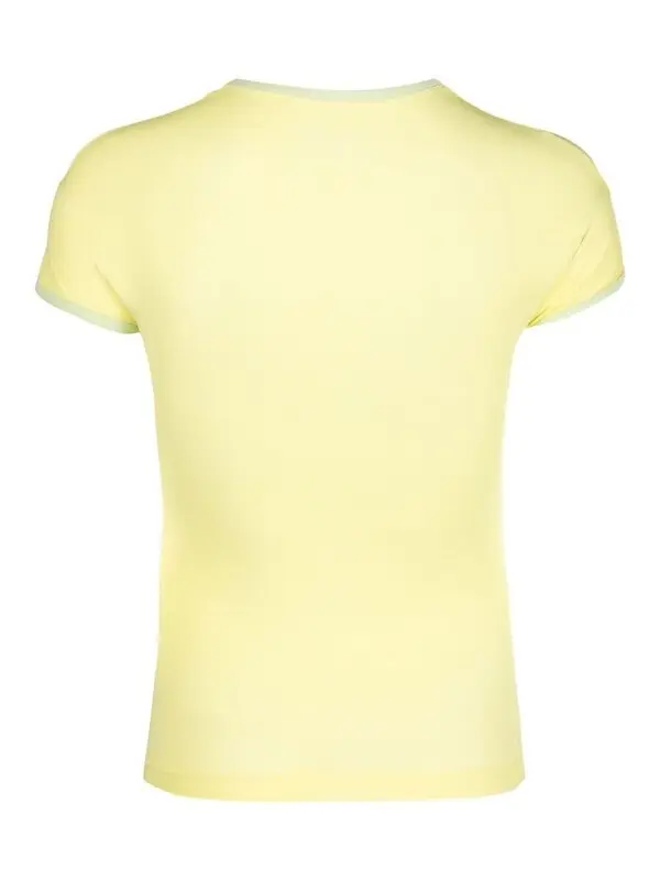 Sunnei Appliqué Slogan T-shirt - Yellow