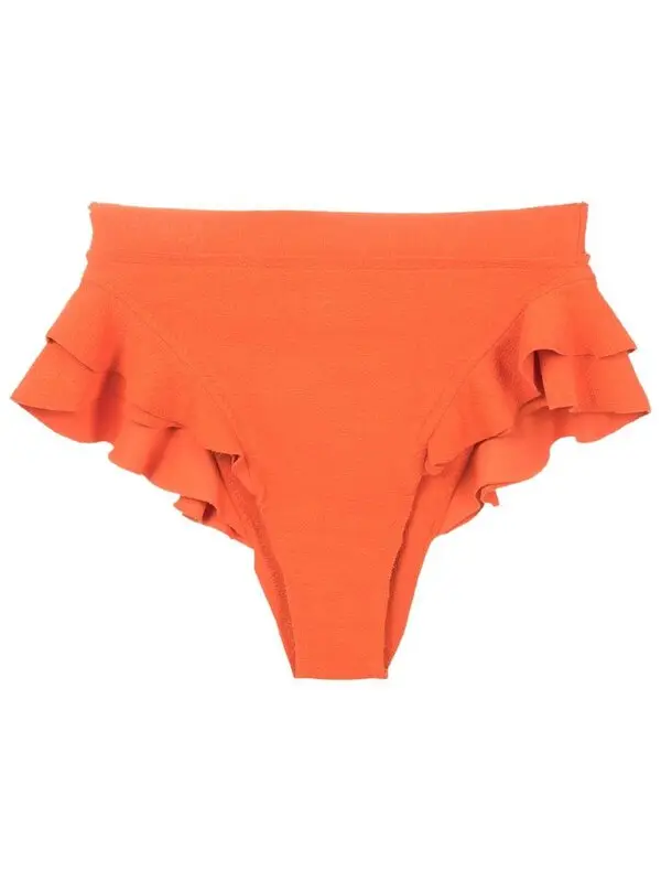 CLUBE BOSSA Turbe High-waist Bikini Bottom - Orange
