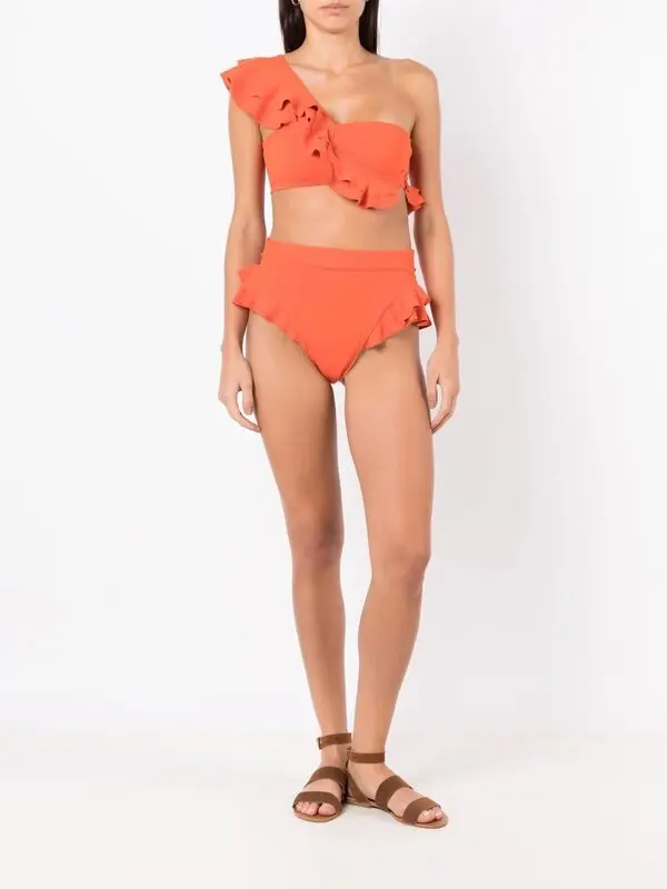 CLUBE BOSSA Turbe High-waist Bikini Bottom - Orange