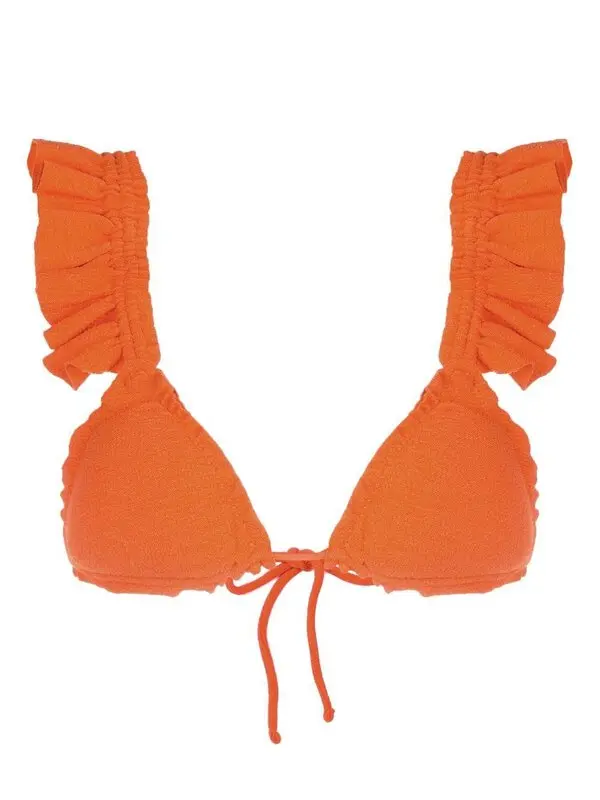 CLUBE BOSSA Laven Triangle Bikini Top - Orange