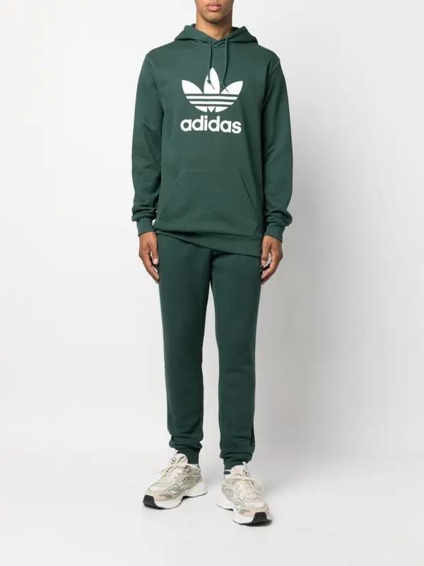 Adidas Logo-print Hoodie - Green