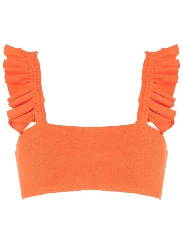 CLUBE BOSSA Zarbo Square-neck Bikini Top - Orange