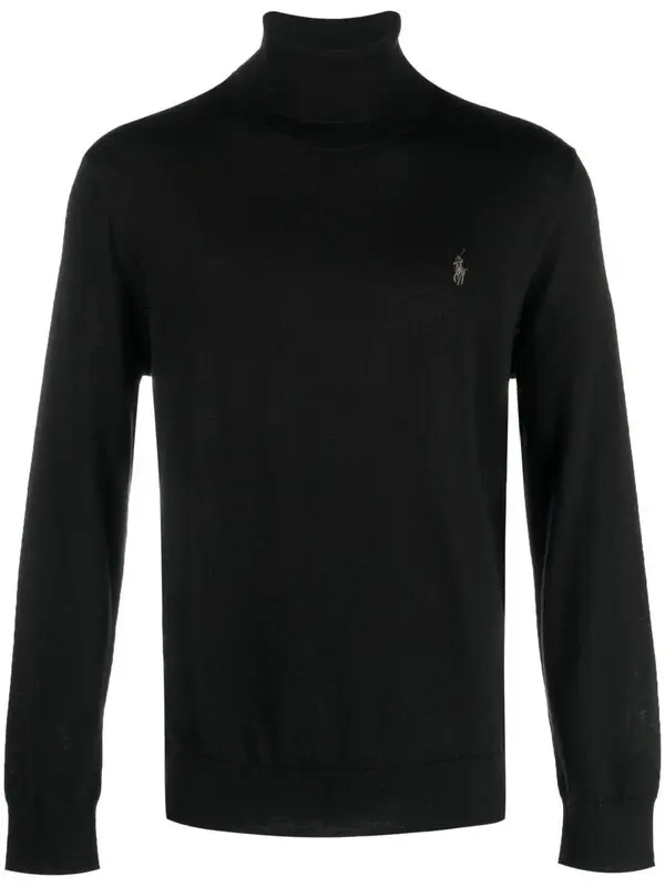 Polo Ralph Lauren Polo Pony Motif Jumper - Black