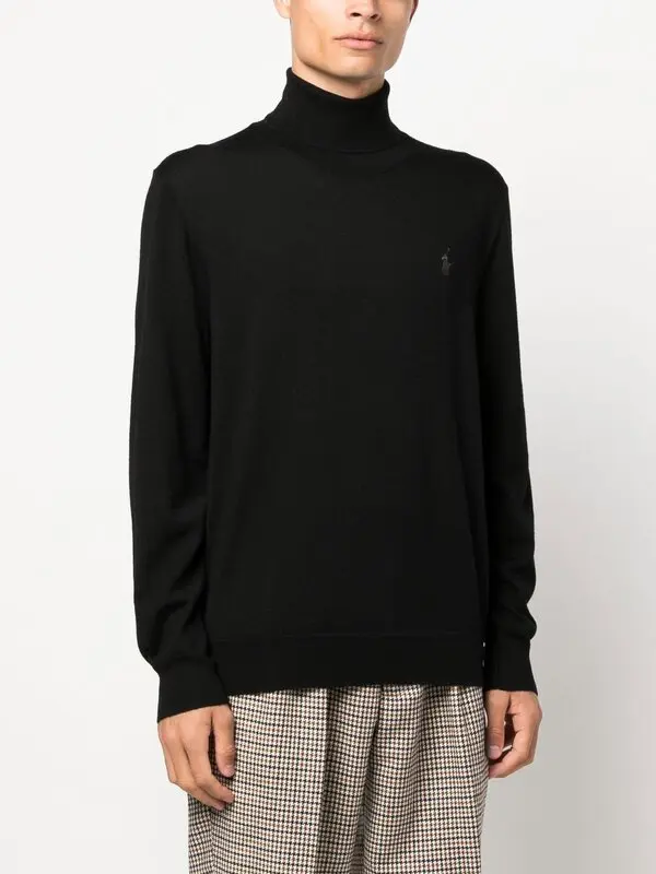 Polo Ralph Lauren Polo Pony Motif Jumper - Black