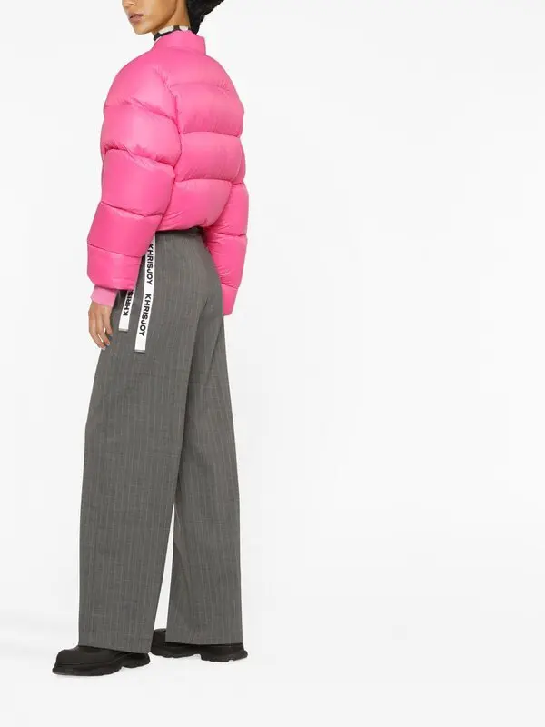 Khrisjoy Cropped Puffer Jacket - Pink