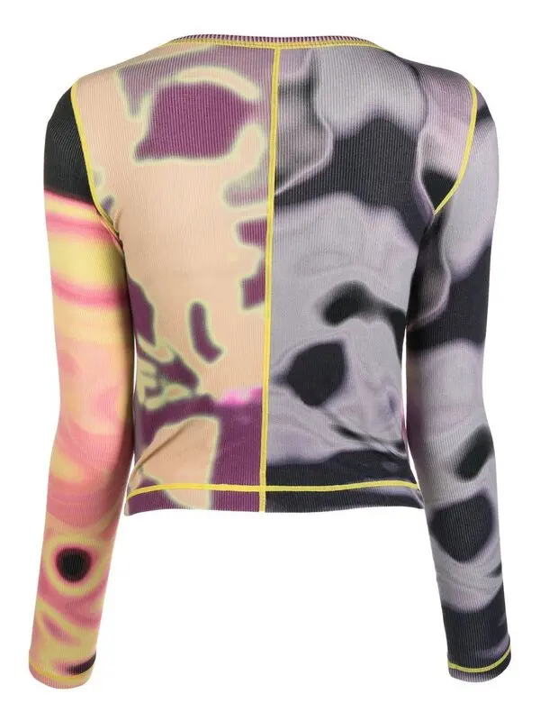 DIESEL® Graphic-print Long-sleeved T-shirt