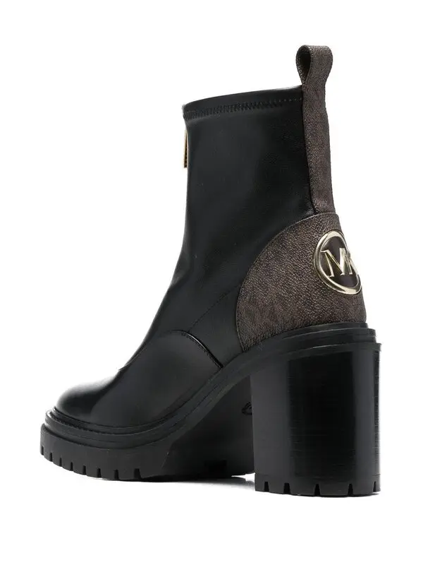 Michael Kors Logo-print 90mm Leather Ankle Boots