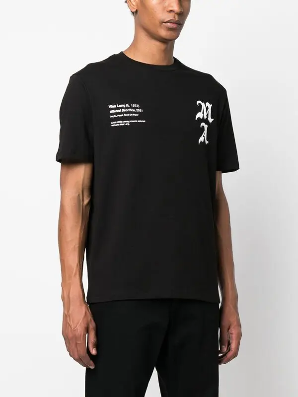 Amiri X Wes Lang Checker Skull T-shirt