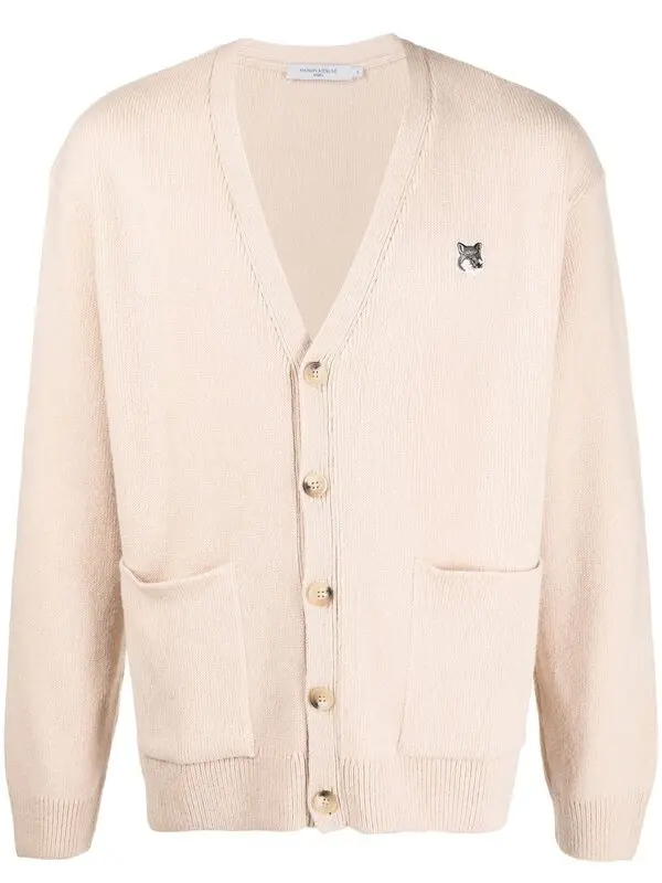 Maison Kitsuné Fox Head Patch Cardigan