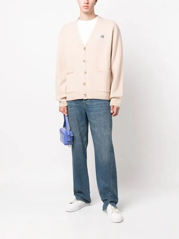 Maison Kitsuné Fox Head Patch Cardigan