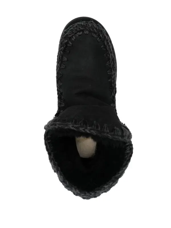Mou Suede Ankle Boots - Black