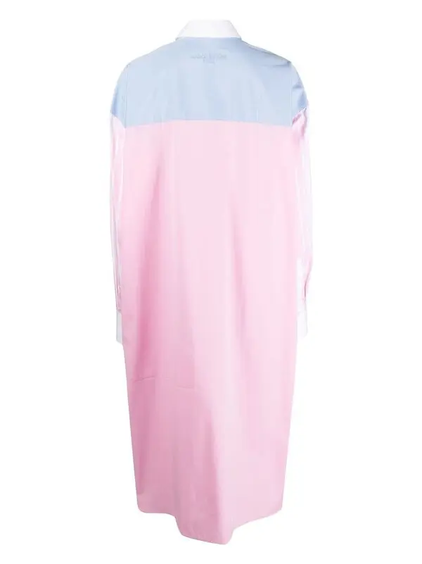 Maison Kitsuné Colour-block Shirt Dress