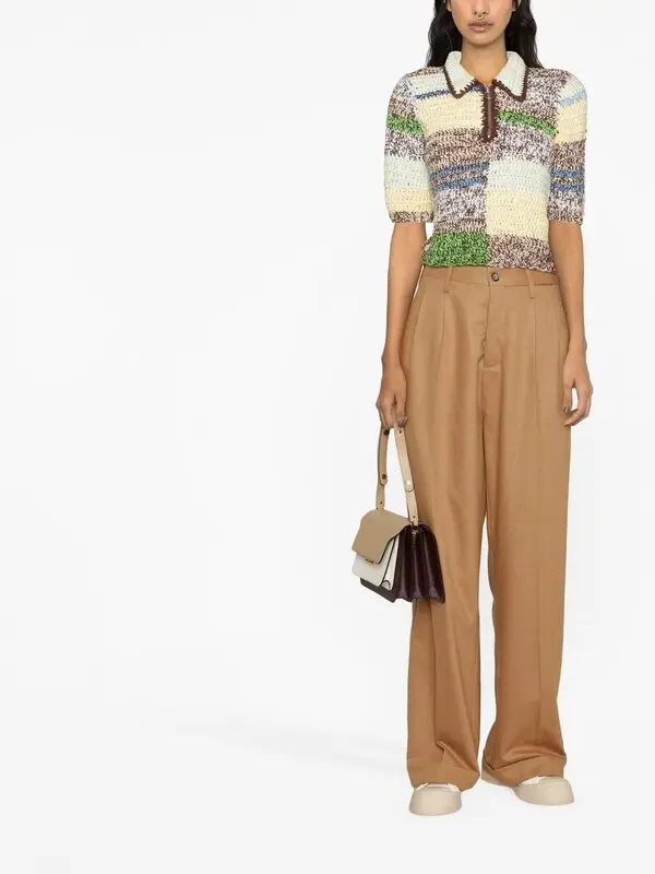 Marni High-waisted Wide-leg Trousers