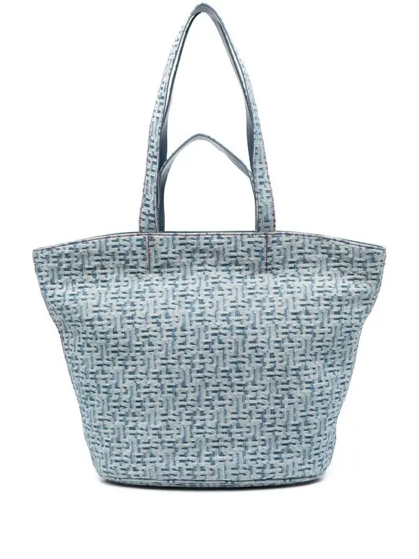 DIESEL® Jacquard Logo Tote Bag - Blue