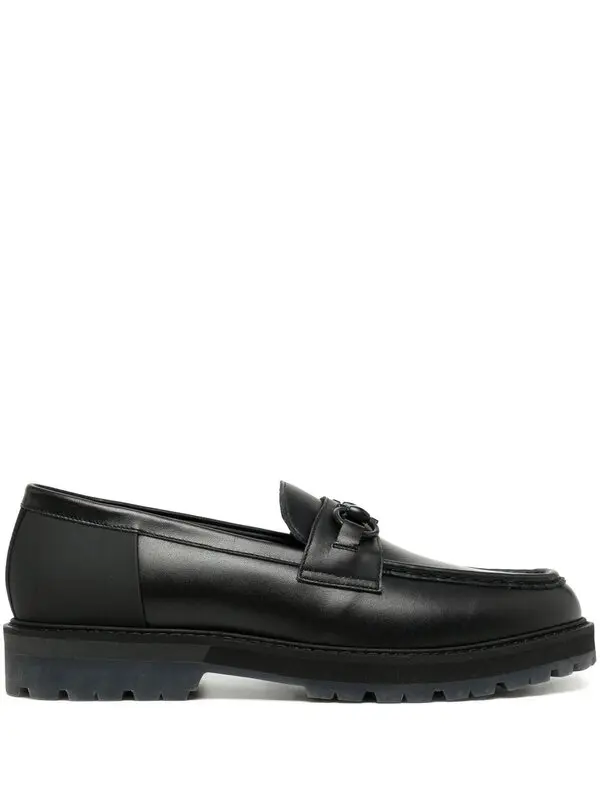 Onitsuka Tiger Bit Leather Loafers - Black | Editorialist