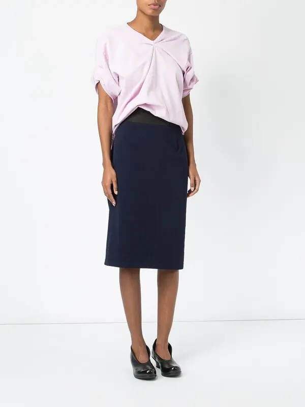 AGANOVICH Fitted High-waist Skirt