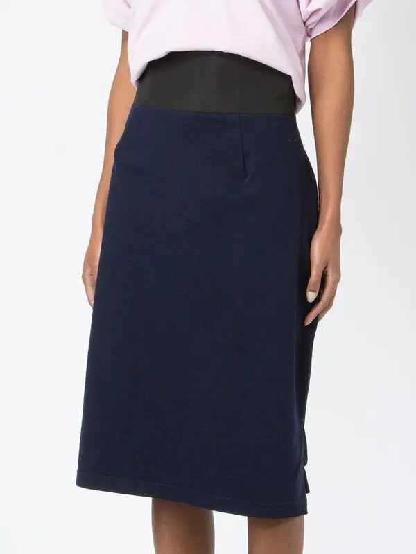 AGANOVICH Fitted High-waist Skirt