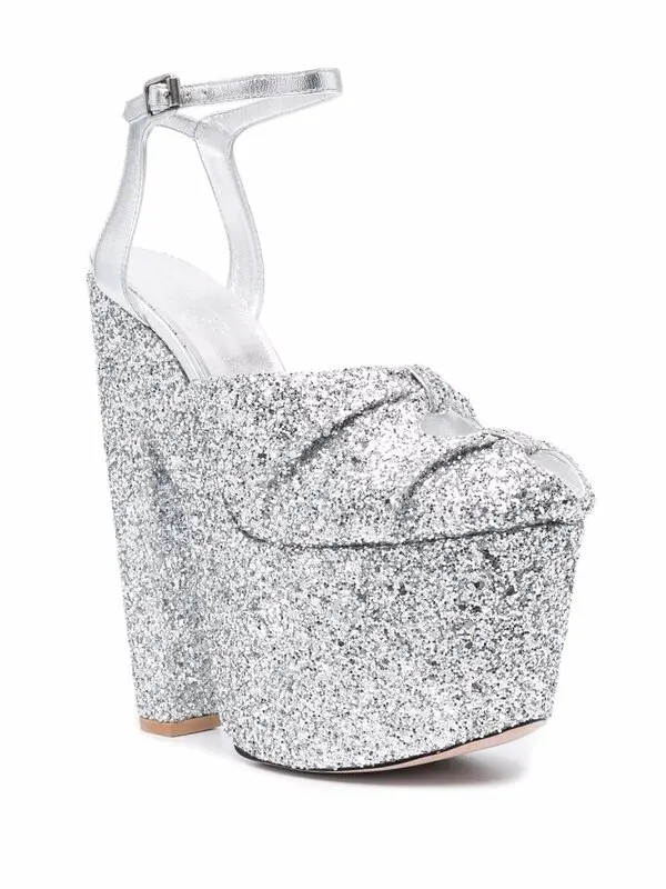 Giambattista Valli Glitter Platform Pumps