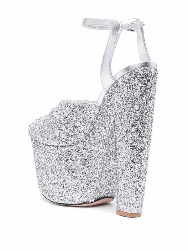 Giambattista Valli Glitter Platform Pumps