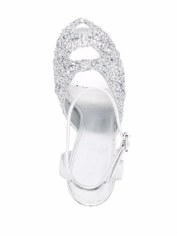 Giambattista Valli Glitter Platform Pumps