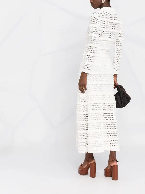 Zimmermann Crochet-detail Long-sleeve Maxi Dress