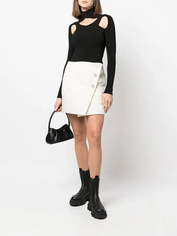 Emporio Armani Quilted Wrap Skirt