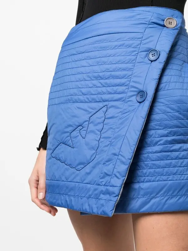 Emporio Armani Quilted Wrap Mini Skirt