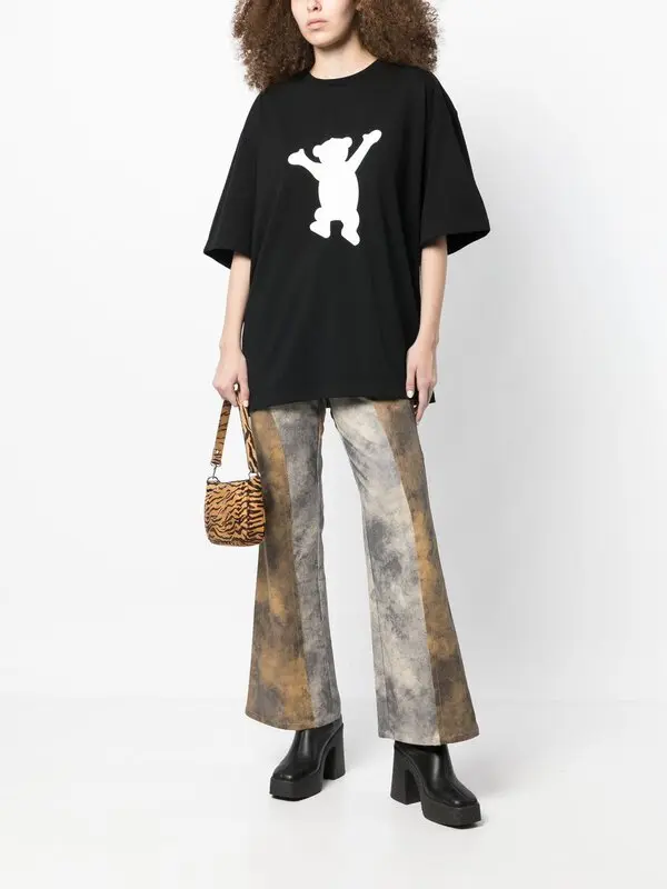 We11Done Teddy Bear Print T-shirt - Black