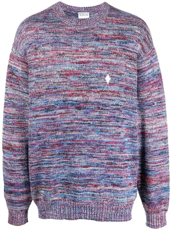 COUNTY OF MILAN Marcelo Burlon Logo Patch Crew-neck Jumper
