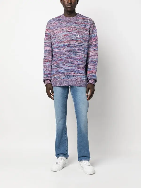 COUNTY OF MILAN Marcelo Burlon Logo Patch Crew-neck Jumper