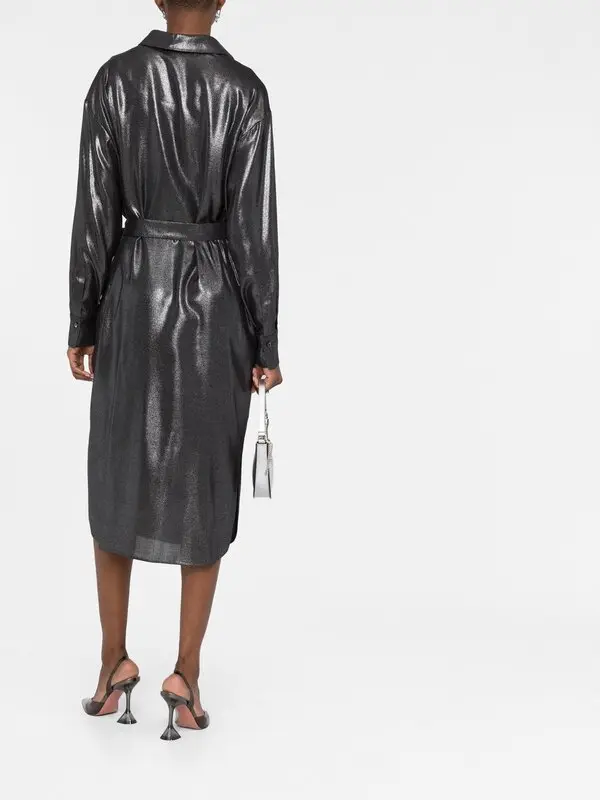 Brunello Cucinelli Shiny Wrap Dress