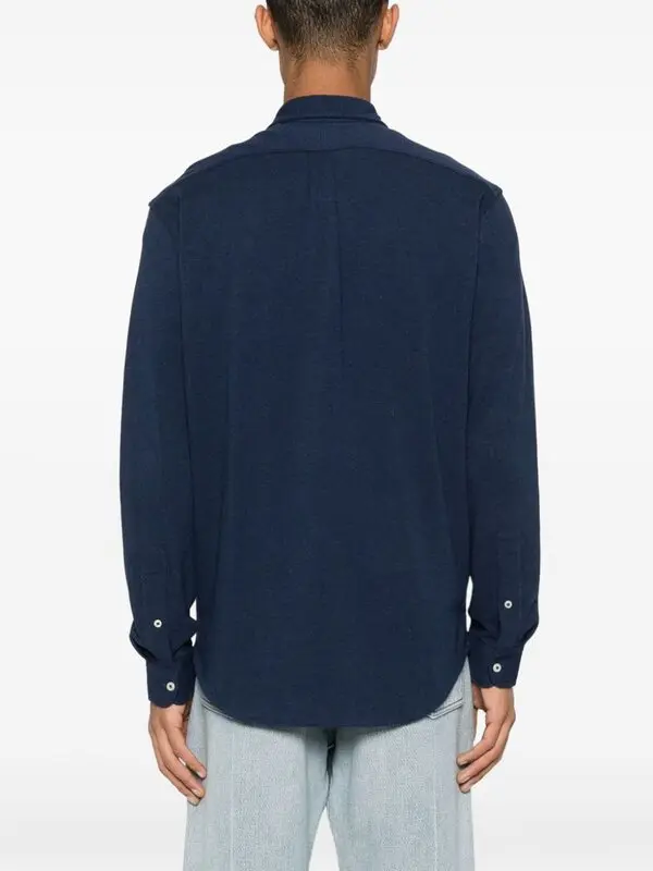 Polo Ralph Lauren Logo-embroidered Button-down Shirt - Blue
