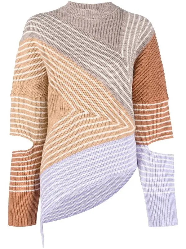 Stella McCartney 3d Stripes Wool Sweater