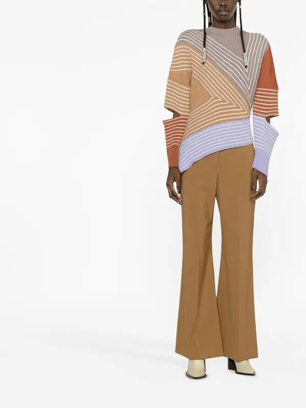 Stella McCartney 3d Stripes Wool Sweater