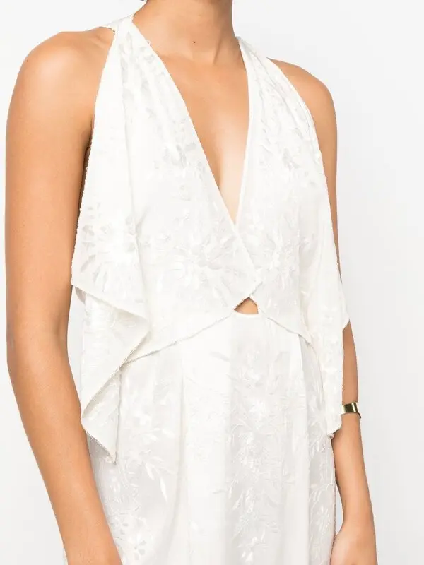 Zeus+dione Pomaki Floral-embroidered Silk Maxi Dress