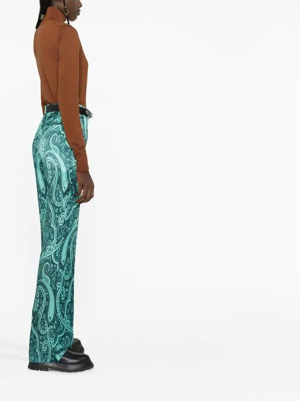 Etro Paisley-pattern Flared Trousers