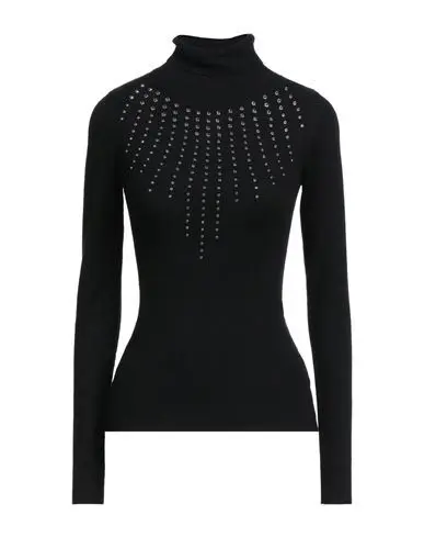 John Richmond Turtleneck Top With Appliqués - Black