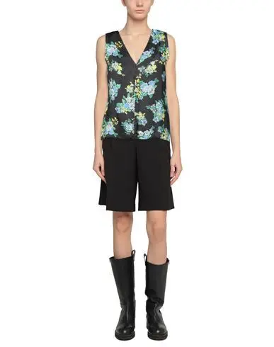 JUCCA Floral-print Top - Black