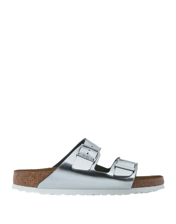 BIRKENSTOCK Leather Sandals - Silver