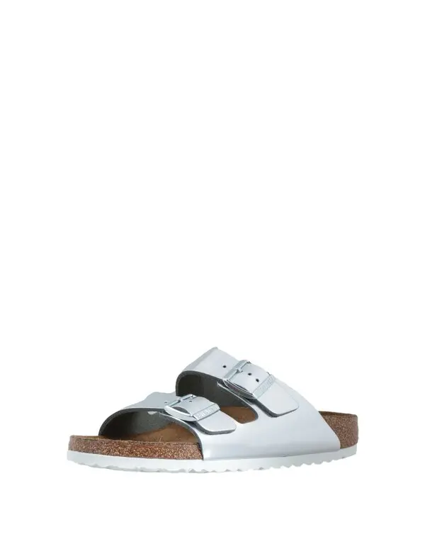 BIRKENSTOCK Leather Sandals - Silver