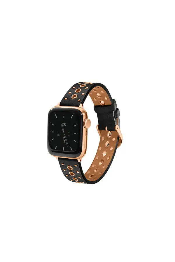 GOLDENERRE Grommet Stud Apple Watch Band - Gold
