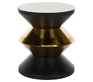 SAFAVIEH Azizi Stone Top Side Table
