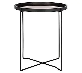 SAFAVIEH Small Round Tray Top Accent Table