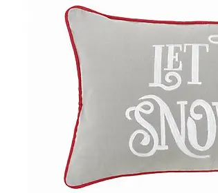 C&F HOME 22' X 14' Let It Snow Printed Throw Pi Llow