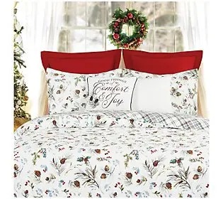 C&F HOME 18' X 18' Comfort & Joy Embroidered Th Row Pillow