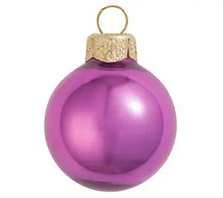 WHITEHURST 4-piece 4.75' Glass Ornament With Pe Rl Finish - One-color