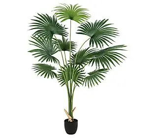 SAFAVIEH Faux Palm 72' Potted Tree - One-color