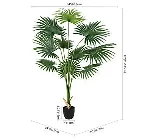 SAFAVIEH Faux Palm 72' Potted Tree
