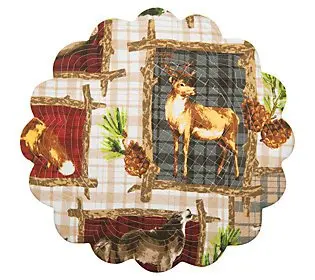 VALERIE PARR HILL 17' Bryson Retreat Round Placemat Set Of 6 V Alerie - One-color