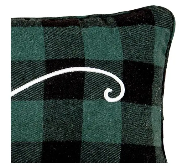 C&F HOME Merry Embroidered Throw Pillow